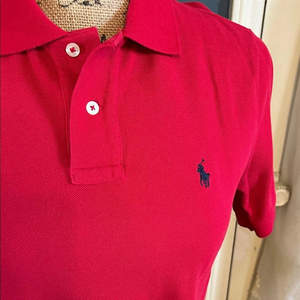 Ralph Lauren | Shirts | Ralph Lauren Mens Bright Red Short Sleeve Polo ...